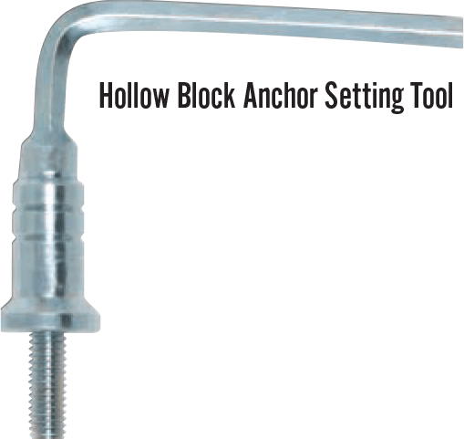Hollow Block Anchor - Aerosmith® Anchors